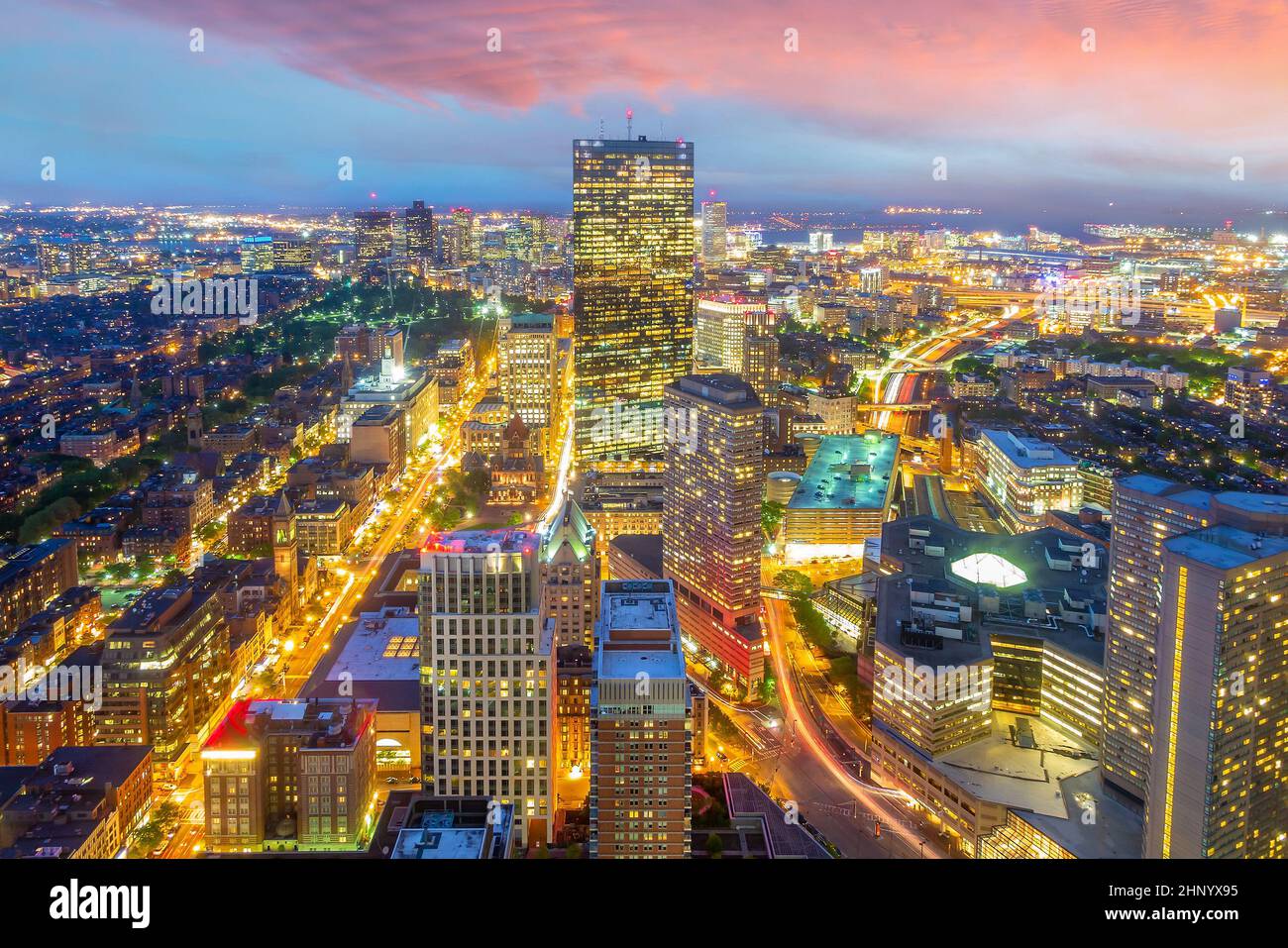 Boston, ma, skyline, sunset hi-res stock photography and images - Alamy