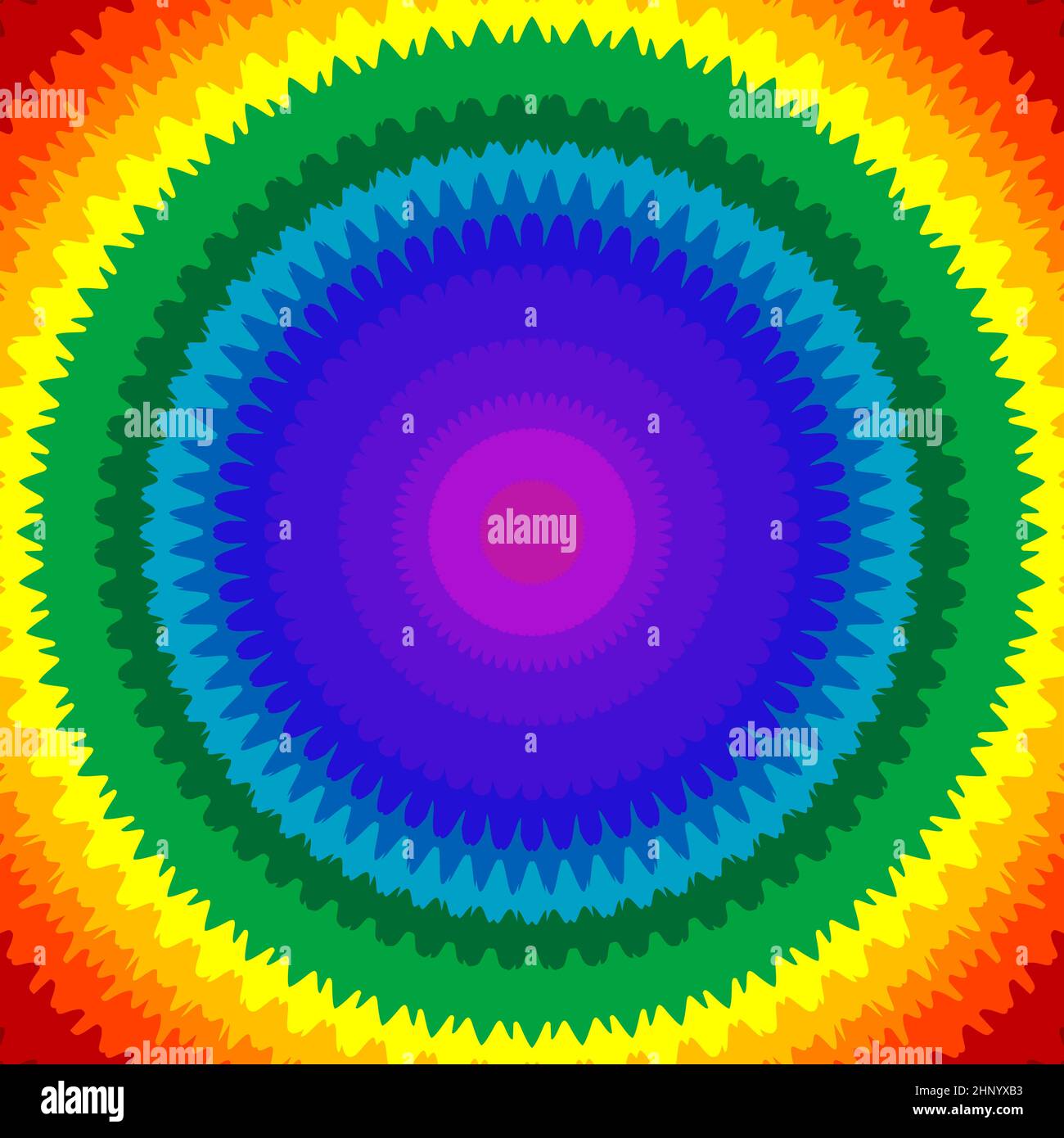Abstract sunburst in rainbow colors or chakra colors Stock Photo - Alamy