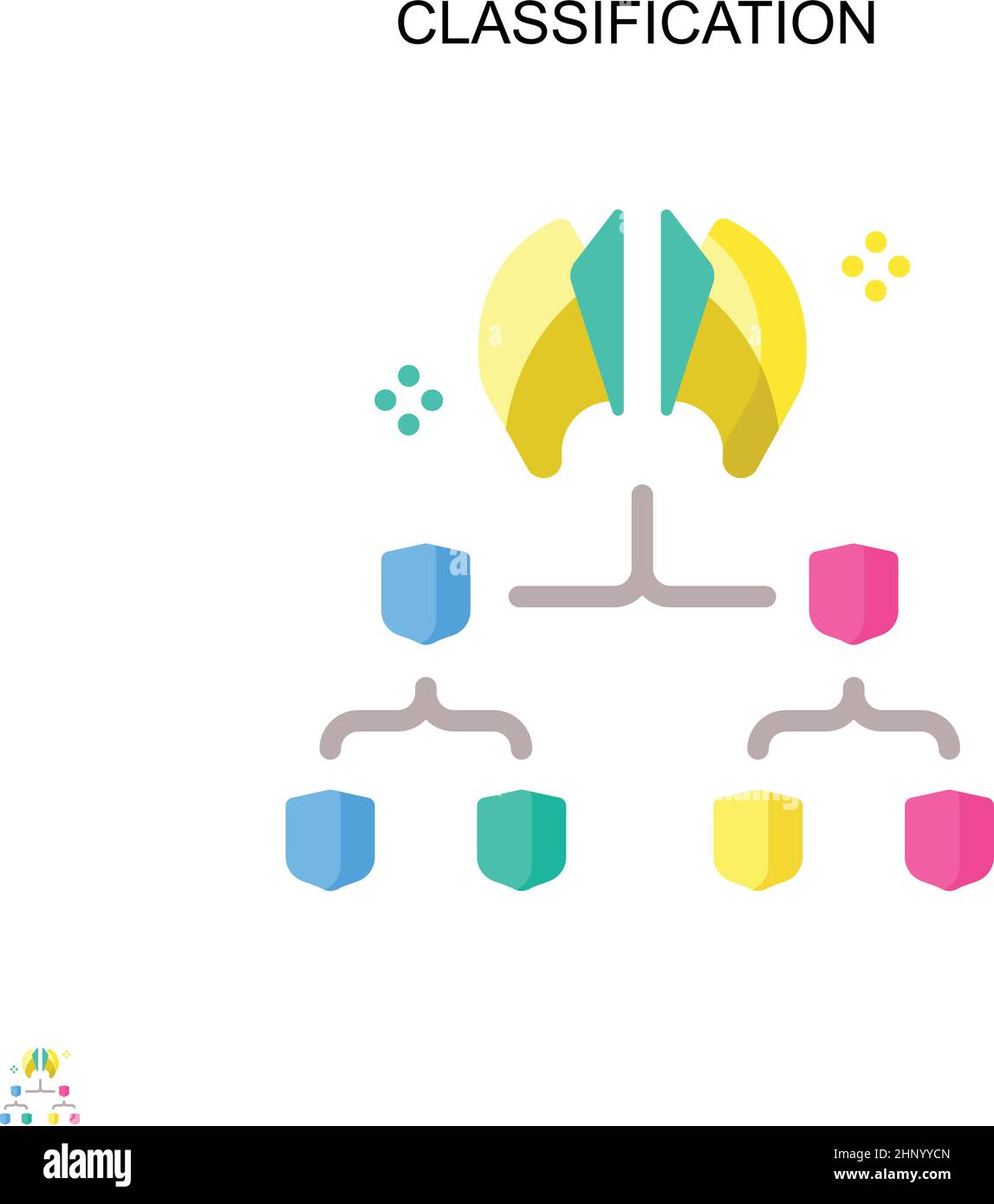 Classification Simple vector icon. Illustration symbol design template ...