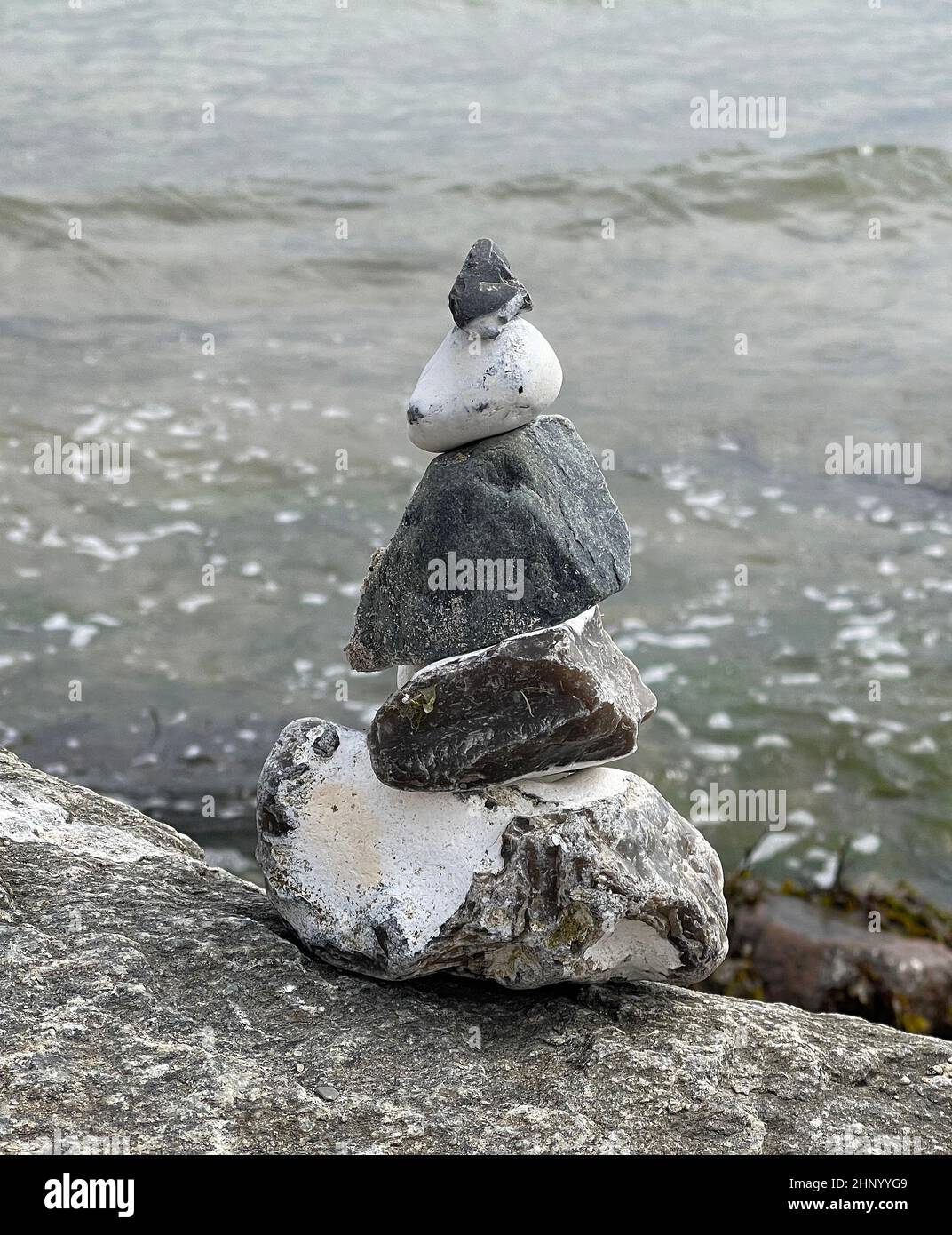 Stone pyramids are stacked stones of various sizes Stock Photo - Alamy