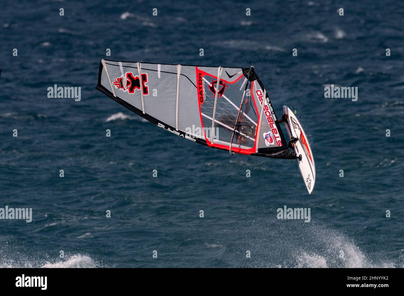 Extreme Windsurfing in big waves at Ho'okipa Beach, Maui, Hawaii, USA ...
