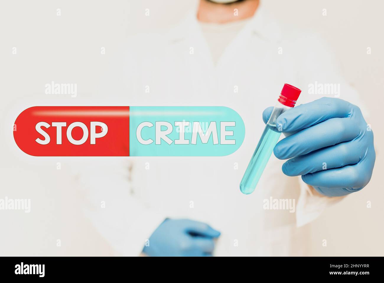 Stop crime concept hand prevention hi-res stock photography and images ...