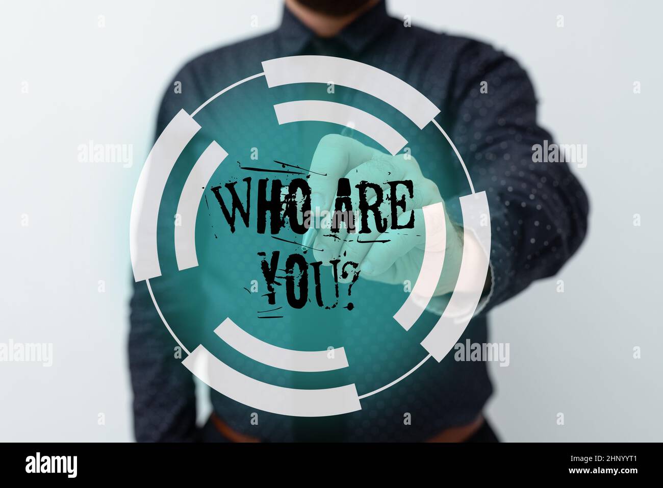 Sign displaying Who Are You Question, Word Written on asking a person ...