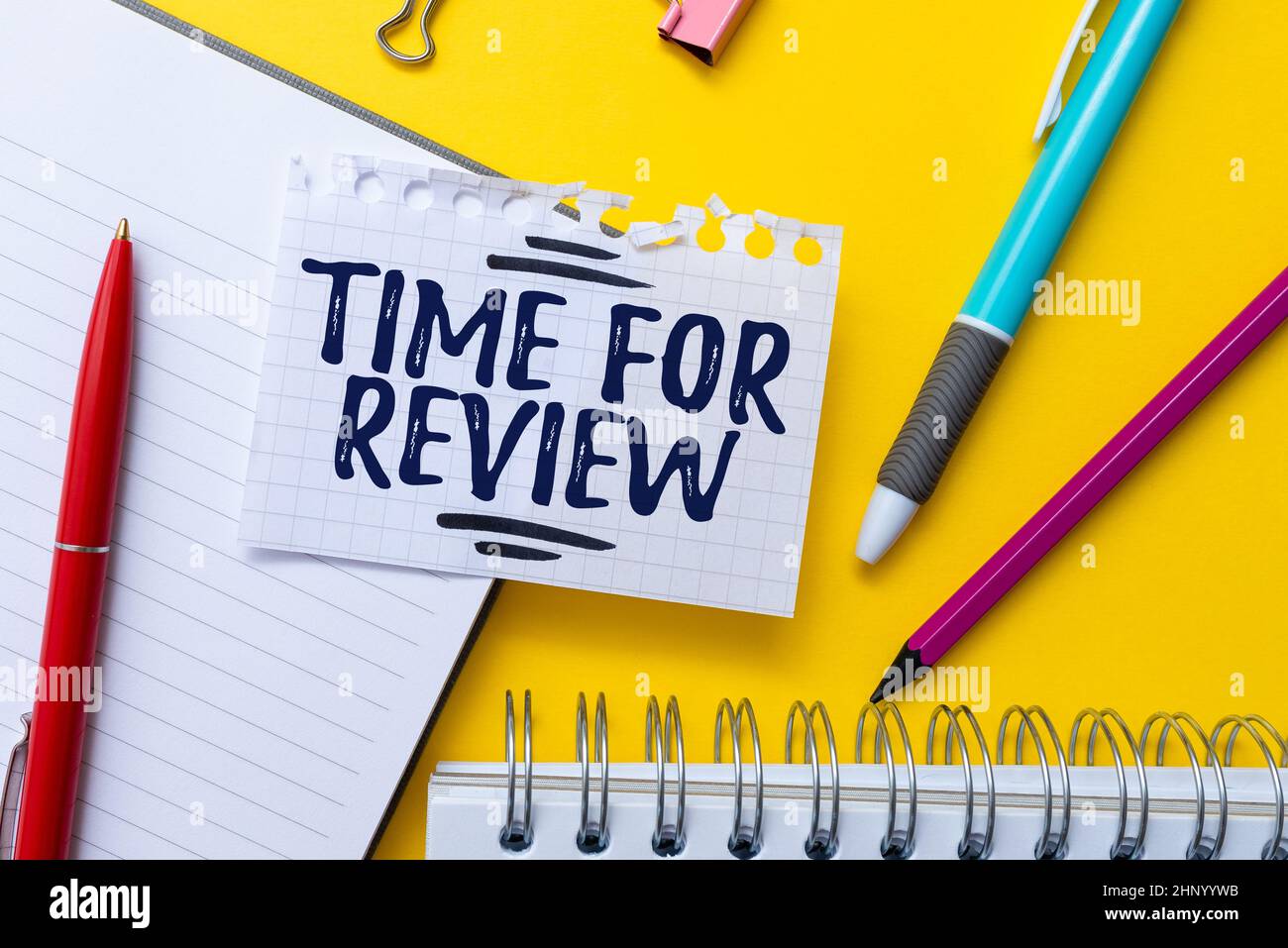 Writing displaying text Time For Review, Concept meaning review of a ...