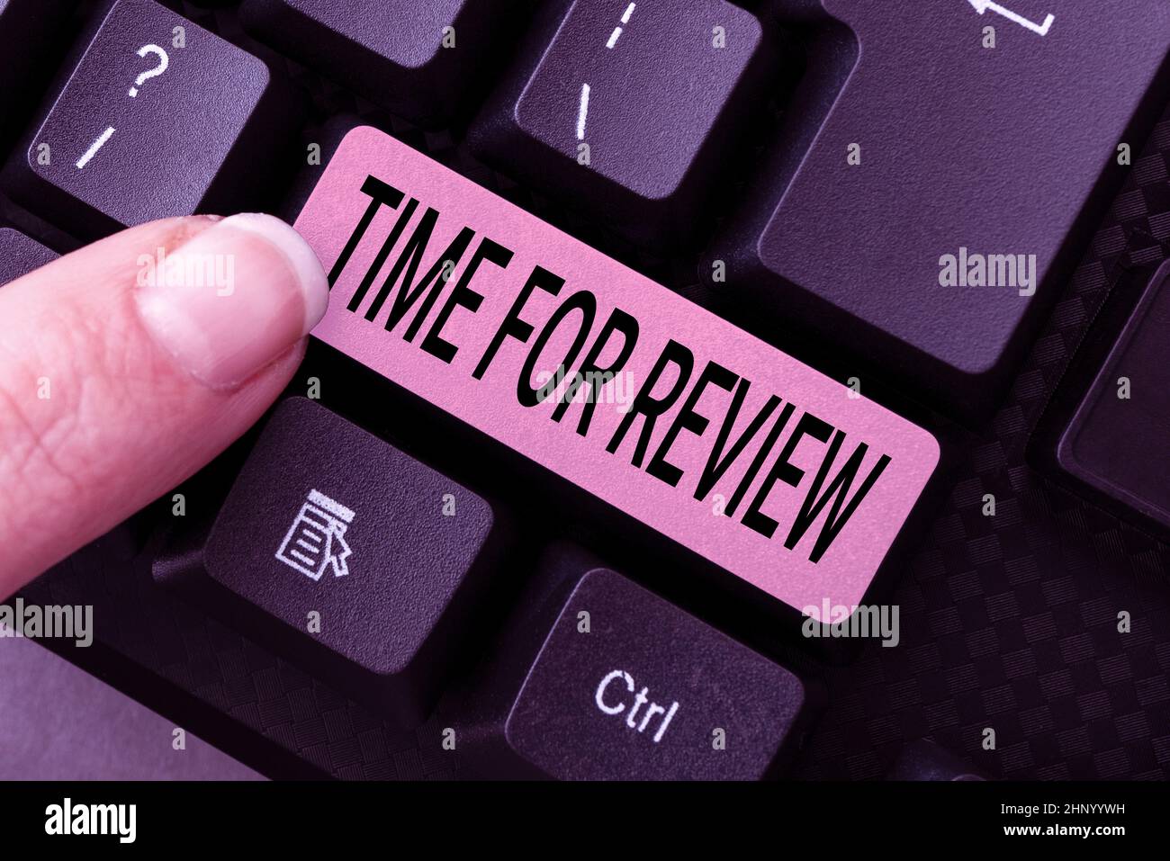 Conceptual display Time For Review, Word Written on review of a system ...