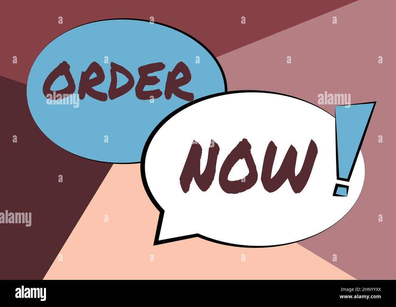 Handwriting text Order Now, Word for confirmed request by one party to ...