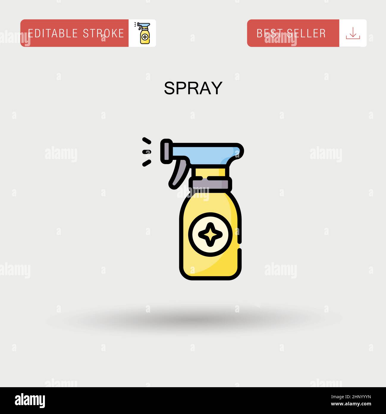 Spray Simple vector icon Stock Vector Image & Art - Alamy