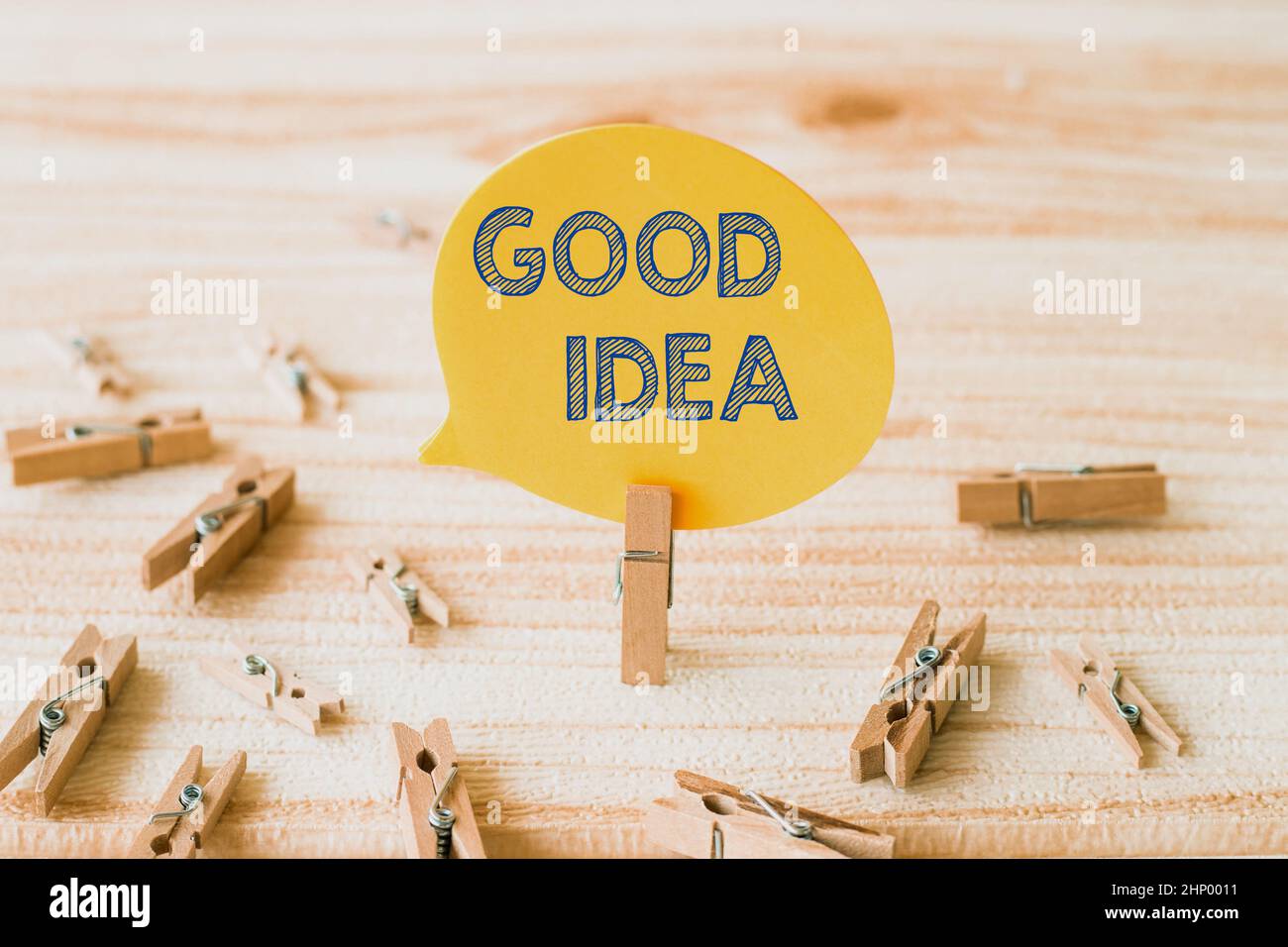 Conceptual caption Good Idea, Concept meaning an excellent suggestion ...