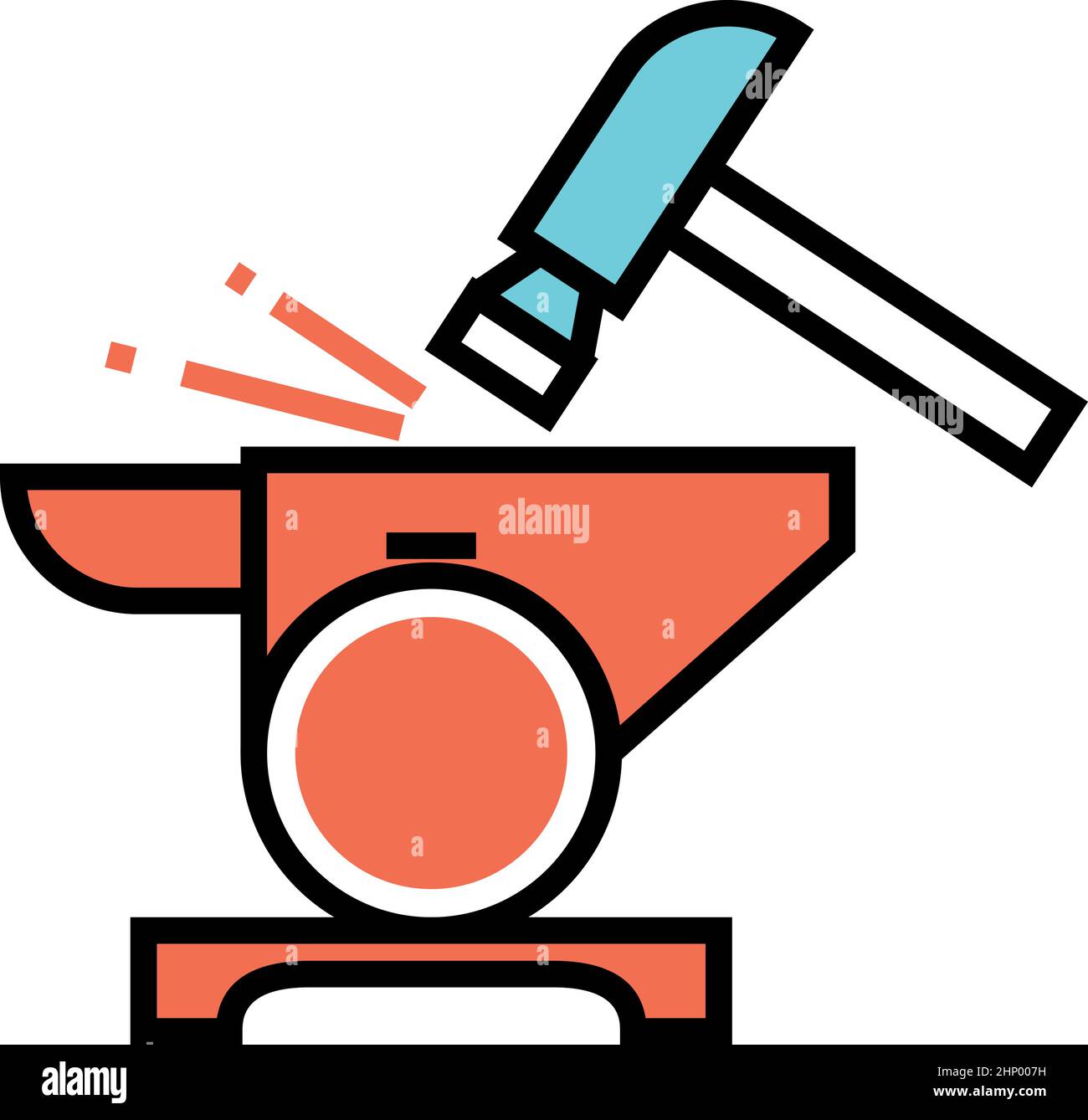 Blacksmith and anvil hi-res stock photography and images - Alamy