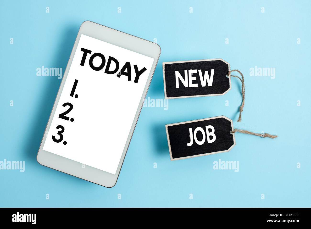 Text sign showing New Job, Business showcase recently having paid ...