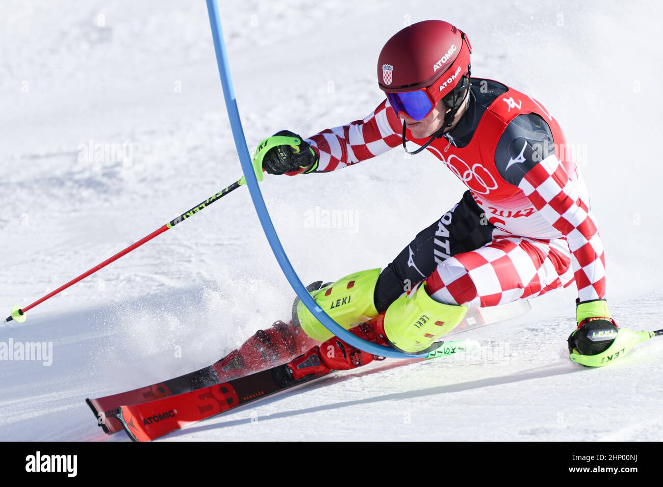 Beijing, China. 16th Feb, 2022. Filip Zubcic (CRO) Alpine Skiing : Men's Slalom during the ...