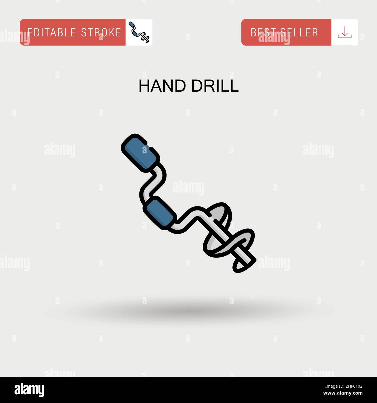 Hand drill Simple vector icon Stock Vector Image & Art - Alamy