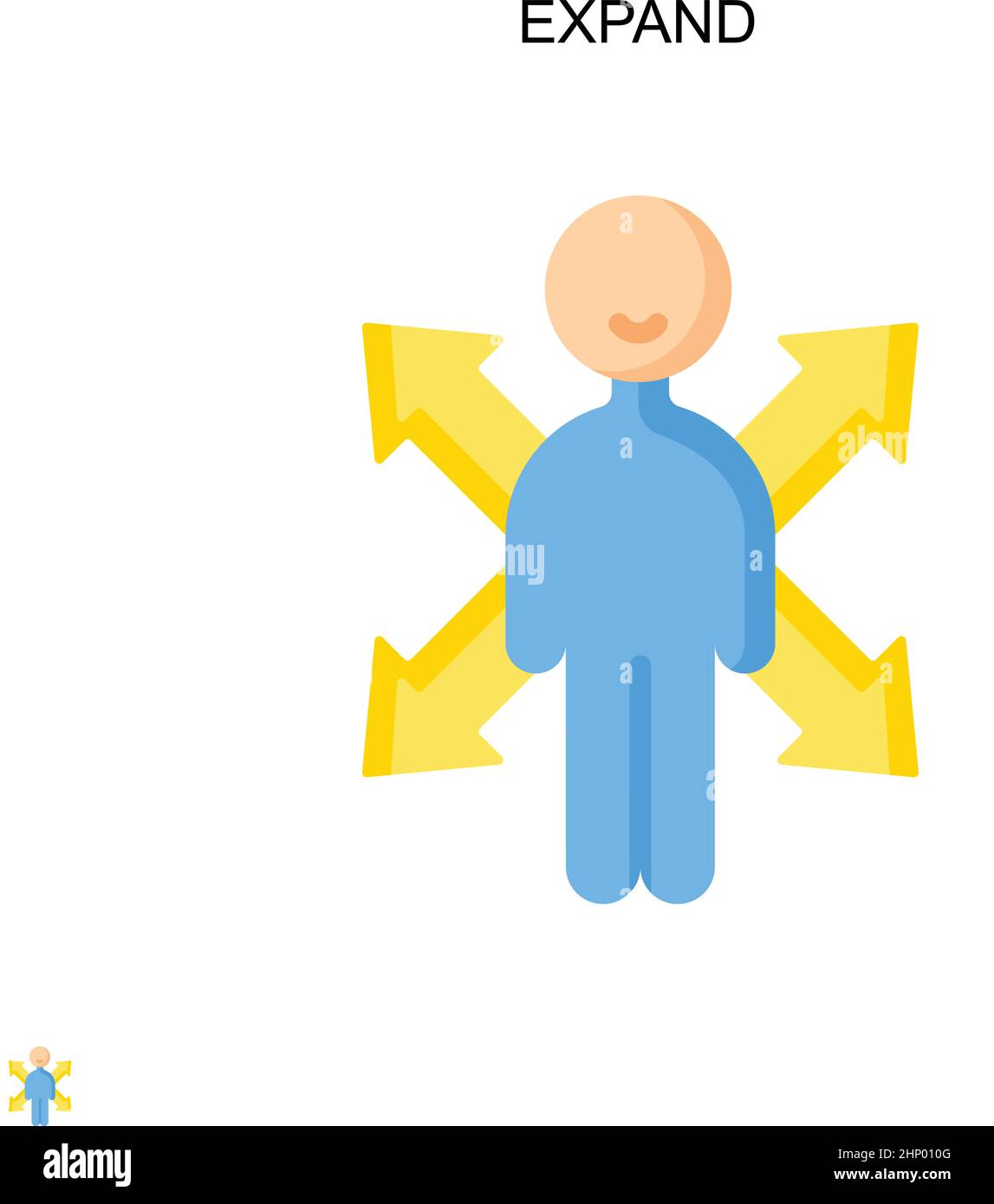 Expand Simple vector icon. Illustration symbol design template for web ...