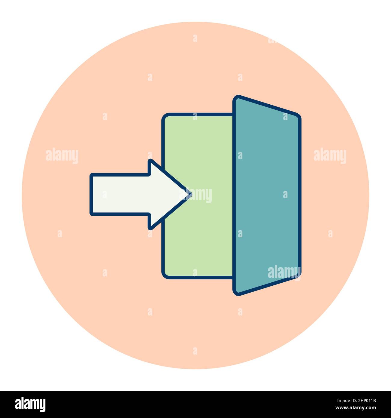 Login isolated icon in trendy flat style. E-commerce sign. Graph symbol ...