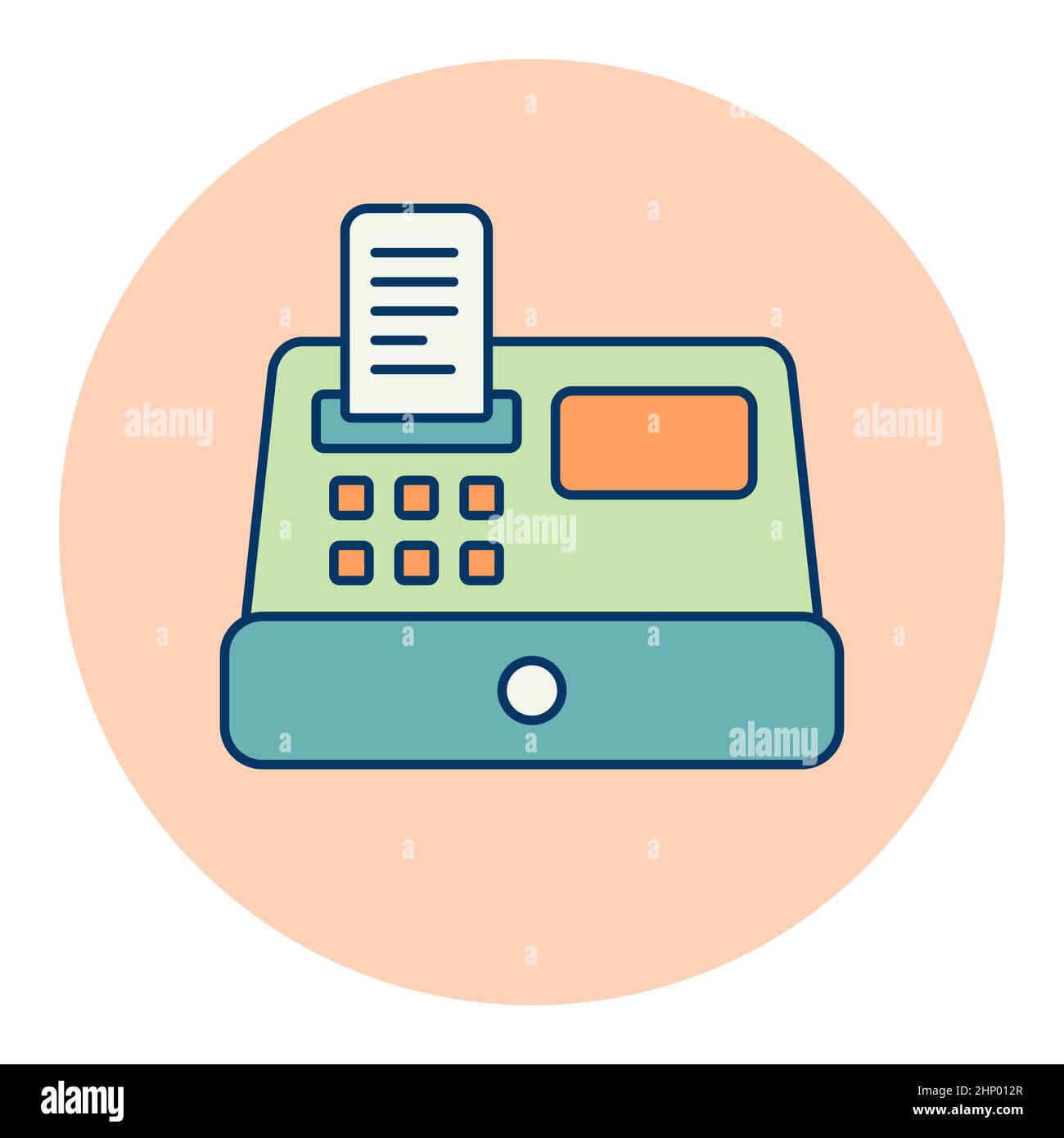 Cashier Machine Cartoon