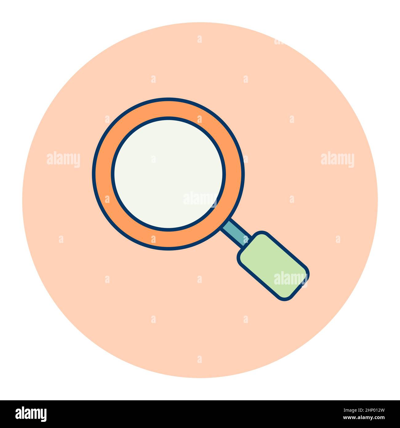 Search magnifier isolated icon. Magnifying glass symbol. Zoom pictogram ...