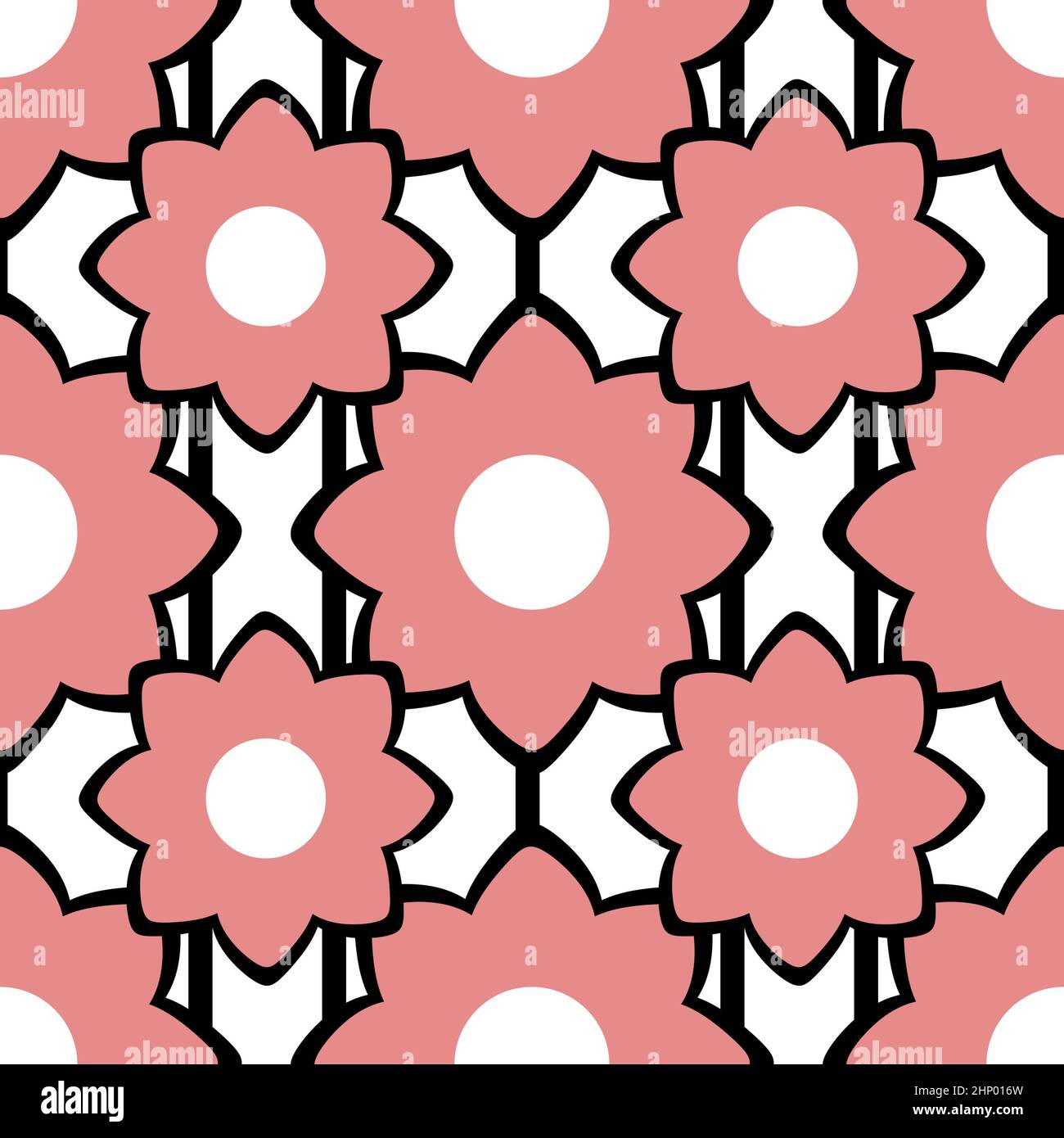 Simple floral seamless pattern with flowers for fabrics and cards and ...