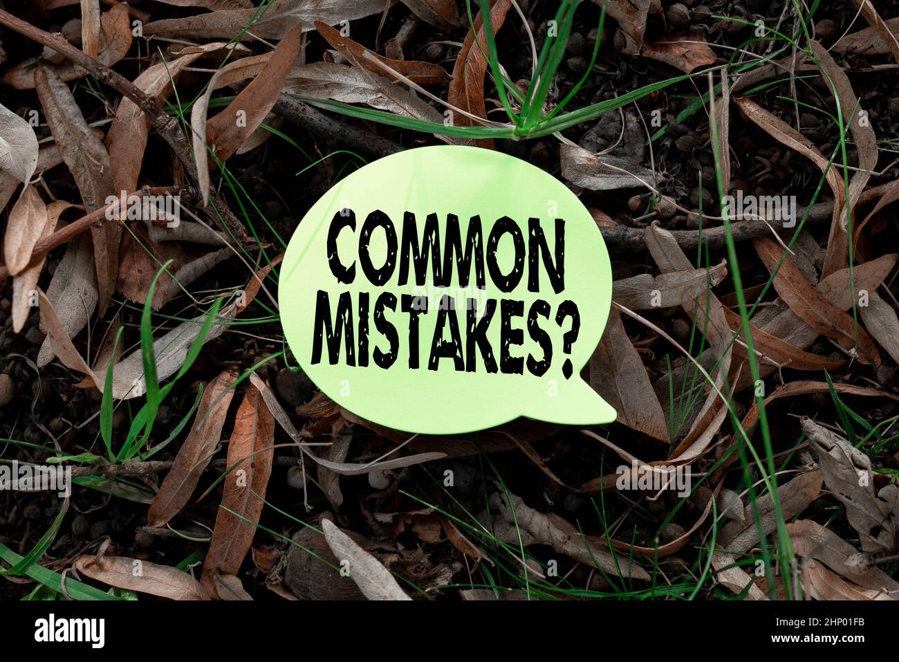 Text showing inspiration Common Mistakes Question, Business idea repeat ...