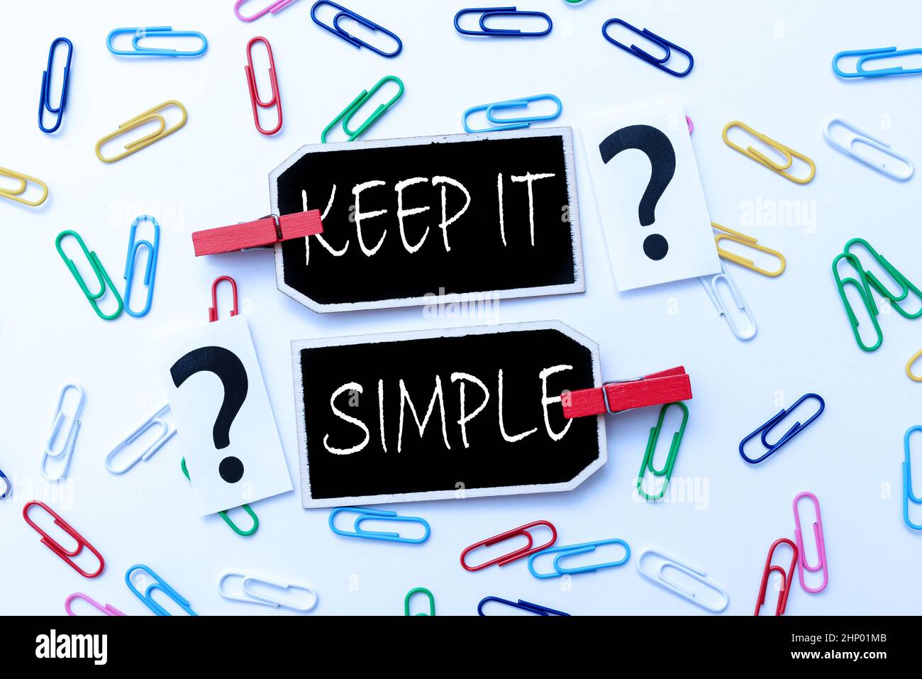 Inspiration showing sign Keep It Simple, Business concept ask something ...