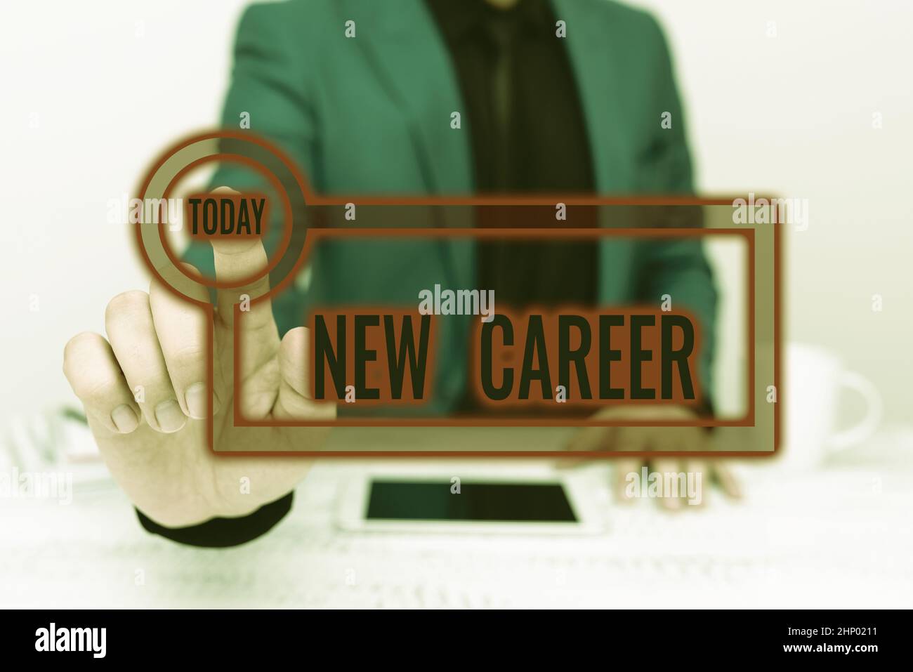 Text sign showing New Career, Business showcase a change to a different ...