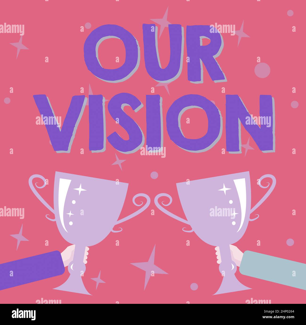 Text showing inspiration Our Vision, Word Written on serves as clear ...
