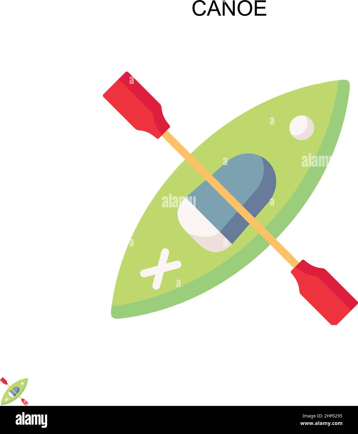 Canoe Simple vector icon. Illustration symbol design template for web ...