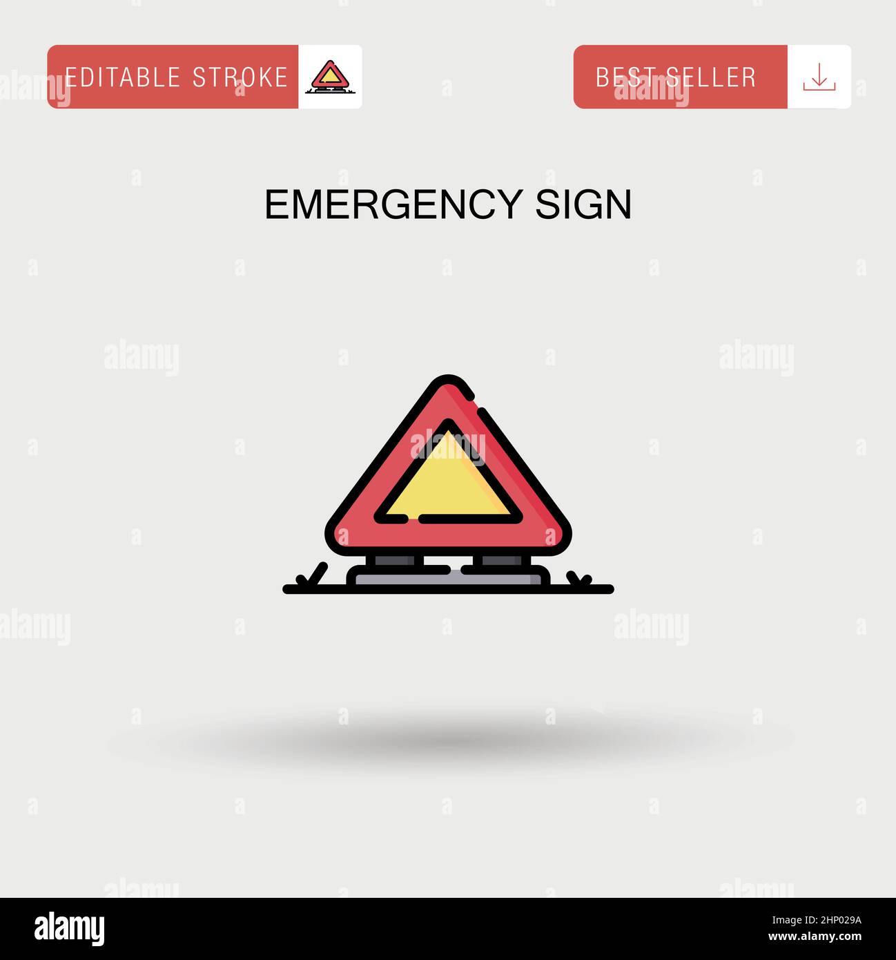 Emergency ladder warning sign hi-res stock photography and images - Alamy