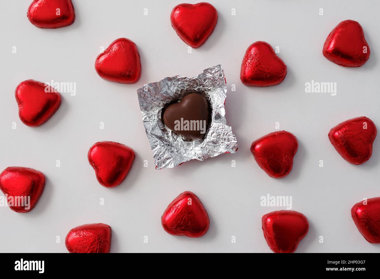 Love, relationship and broken heart concept - close up of wrapped and ...