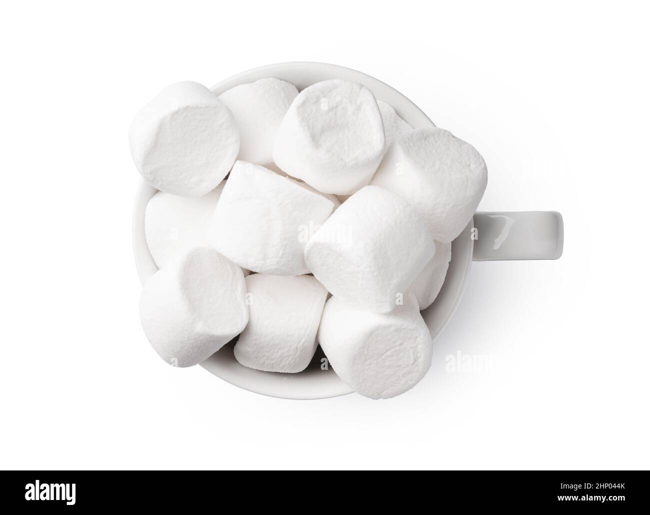 Cup with marshmallows isolated on white background Stock Photo - Alamy