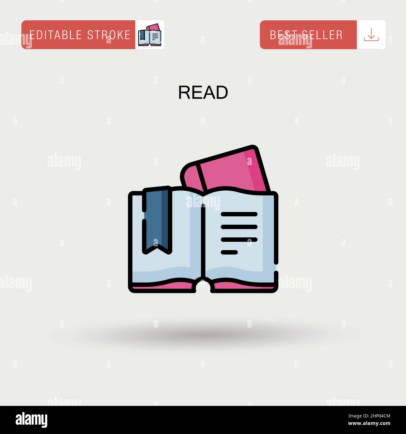 Read Simple vector icon Stock Vector Image & Art - Alamy