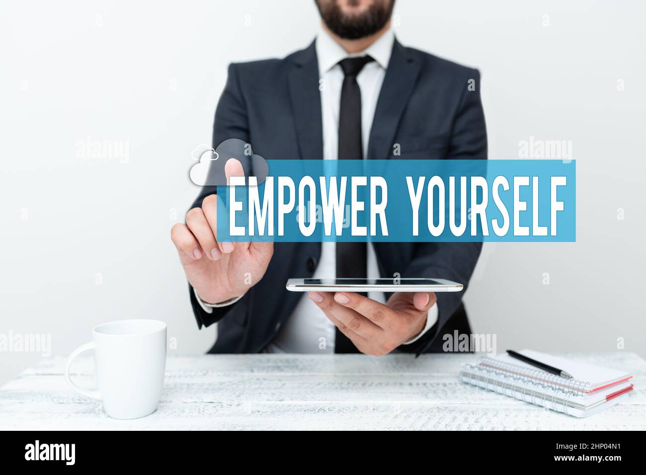 Conceptual caption Empower Yourself, Word for taking control of our ...