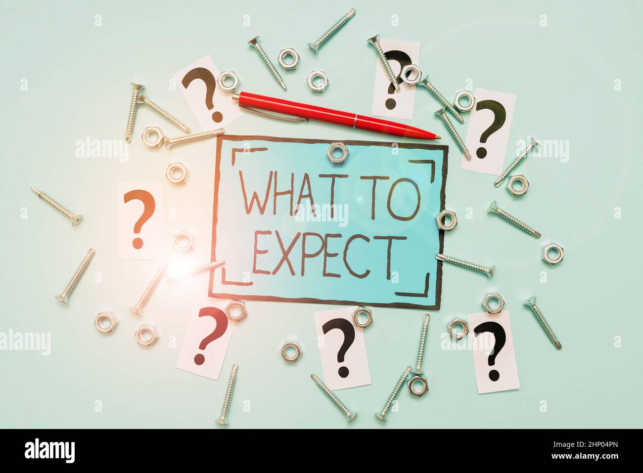 Sign displaying What To Expect, Business idea asking about regard ...