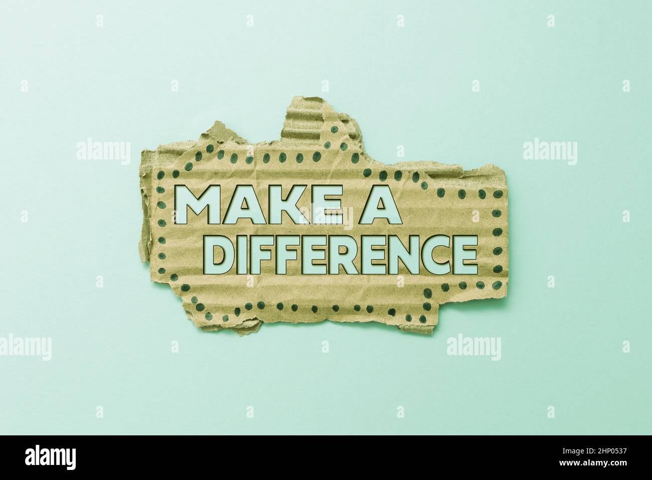 Hand writing sign Make A Difference, Concept meaning have significant ...