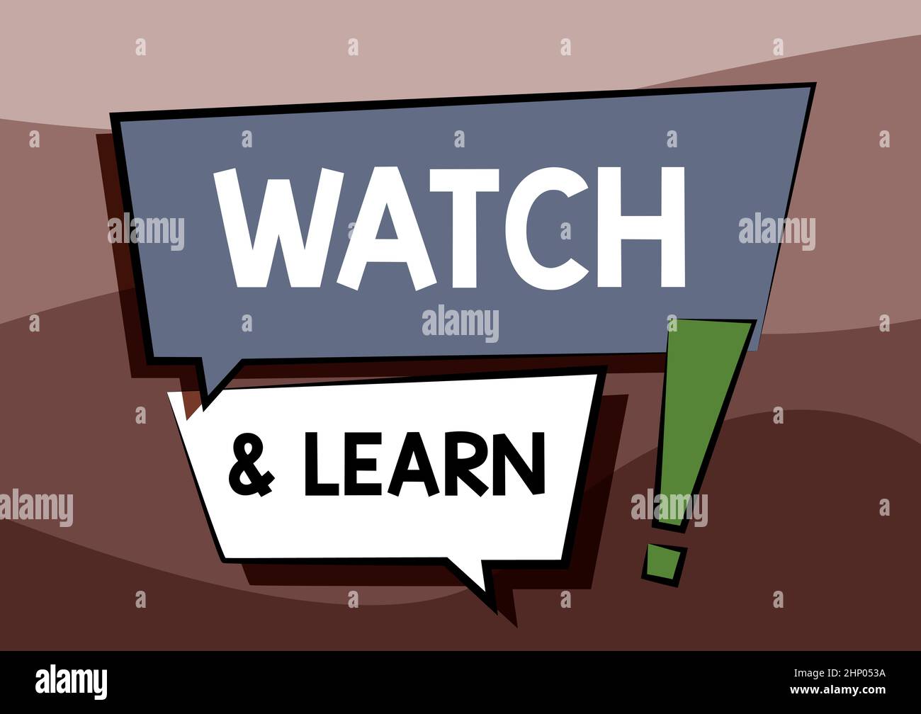 Hand writing sign Watch And Learn, Word Written on demonstrating an ...