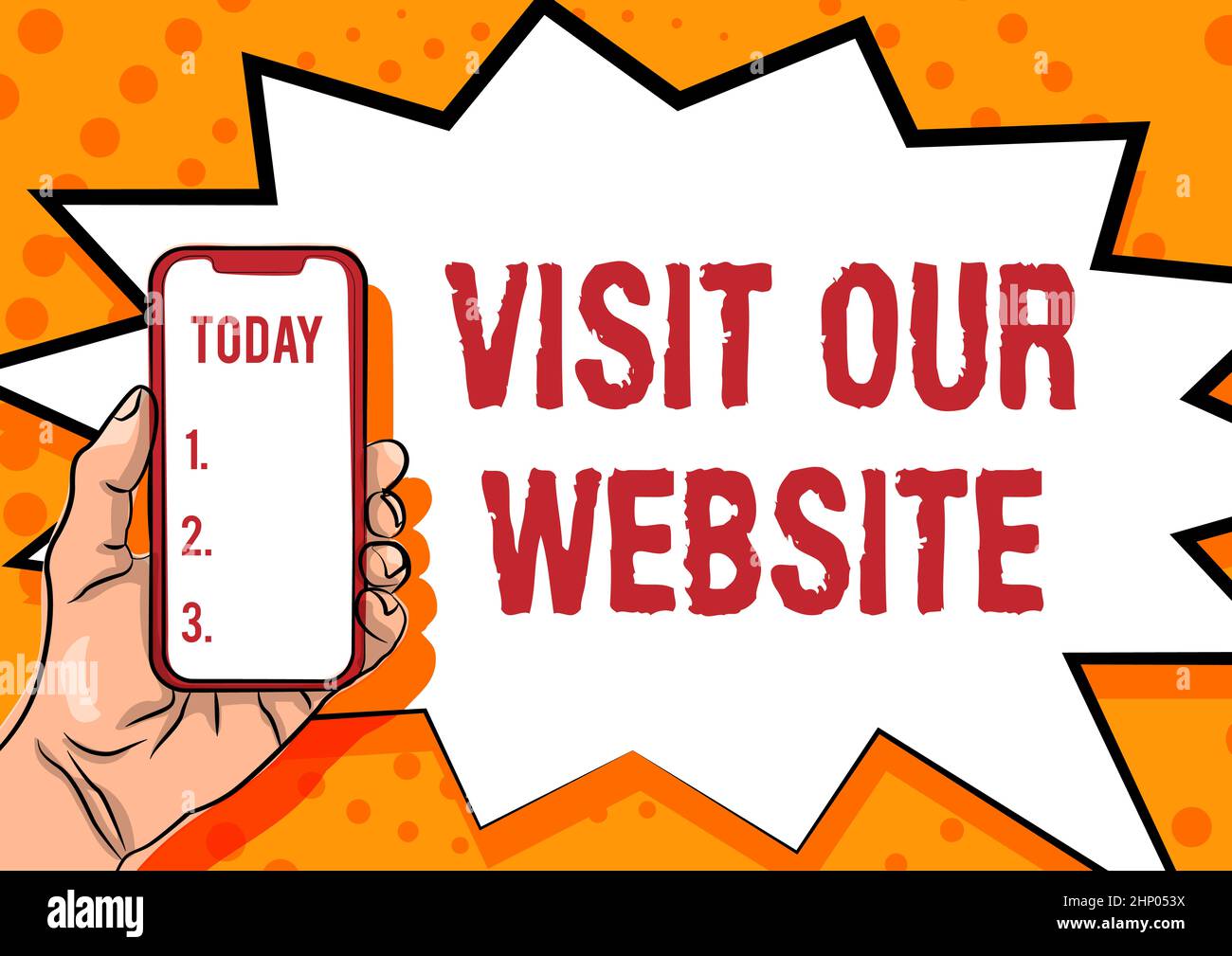 Writing displaying text Visit Our Website, Business idea visitor who ...