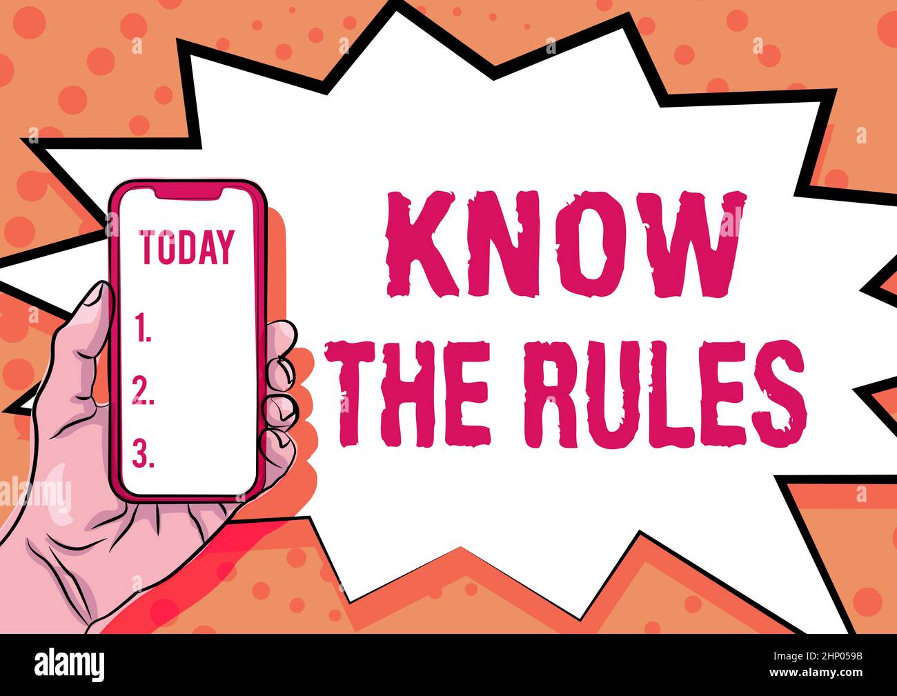 Sign displaying Know The Rules, Conceptual photo set explicit or ...