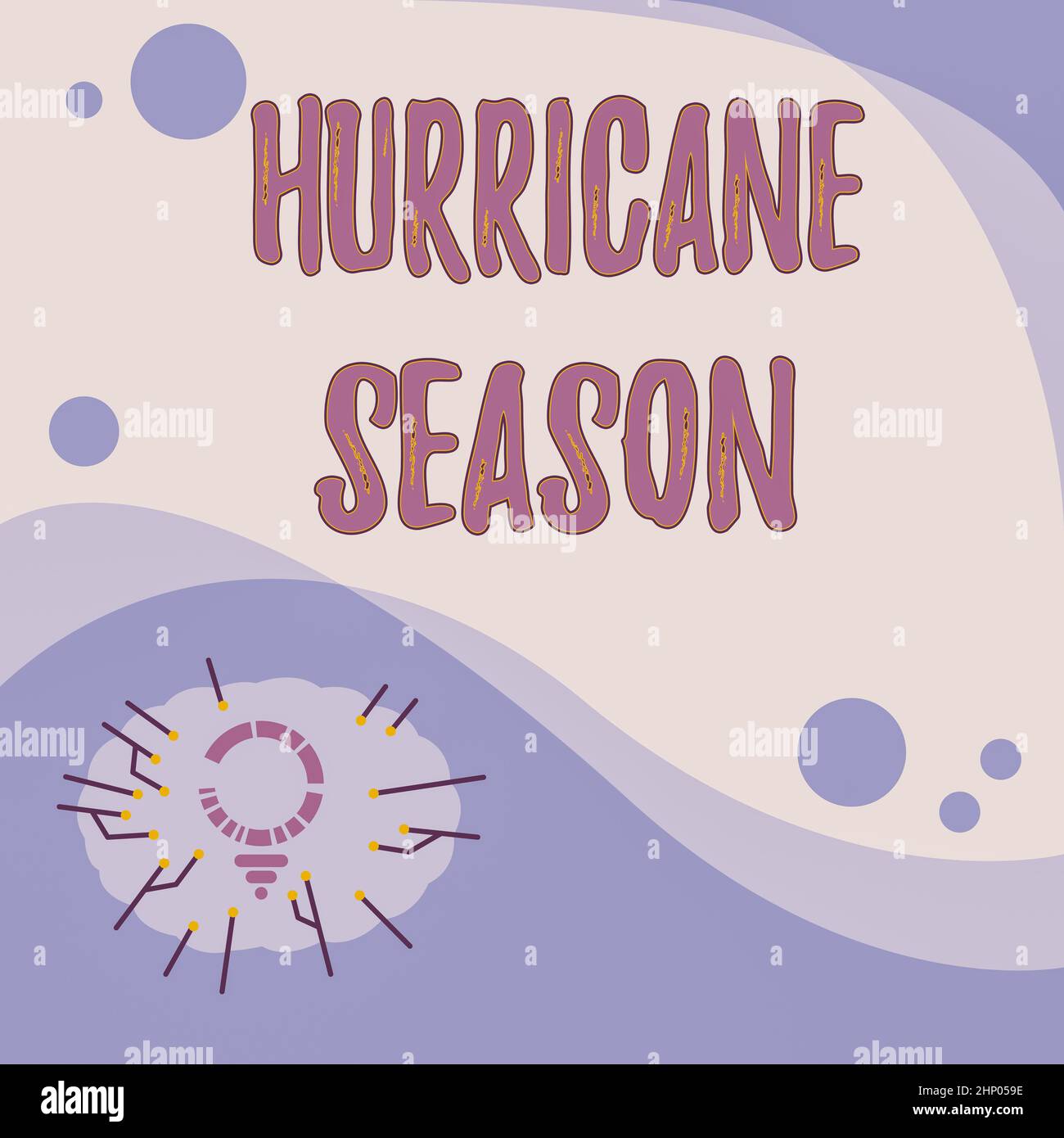 Writing displaying text Hurricane Season, Word for time when most ...