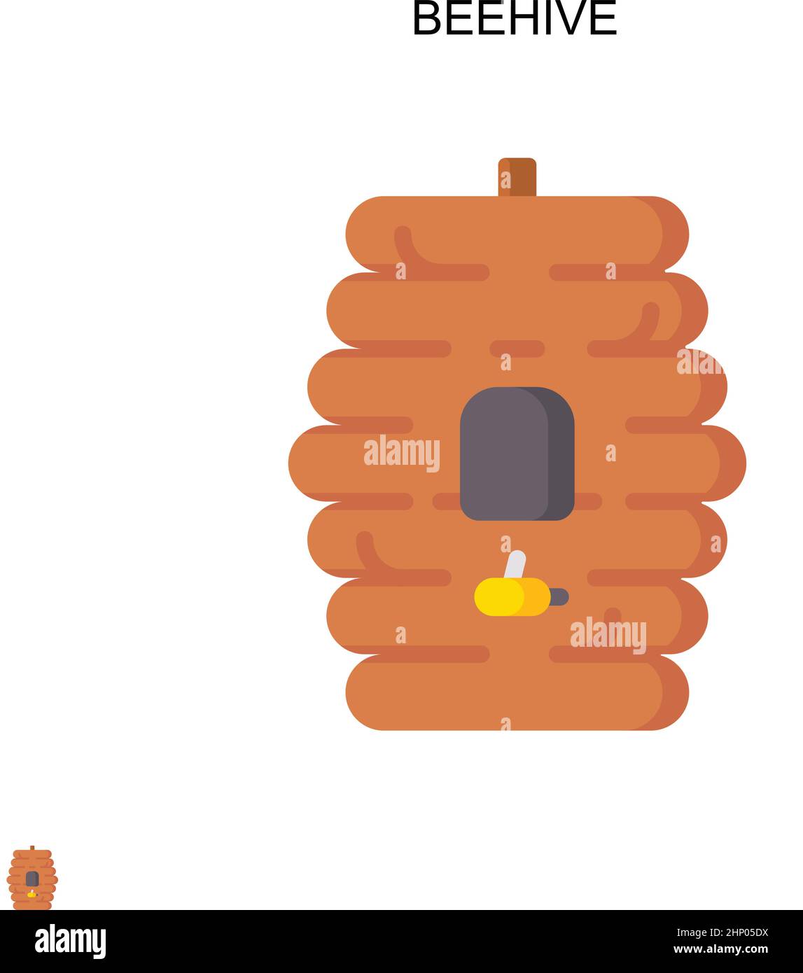 Simple beehive hi-res stock photography and images - Alamy