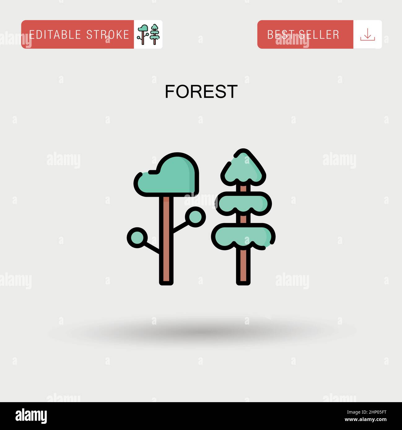 Sunlight trees forest Stock Vector Images - Alamy