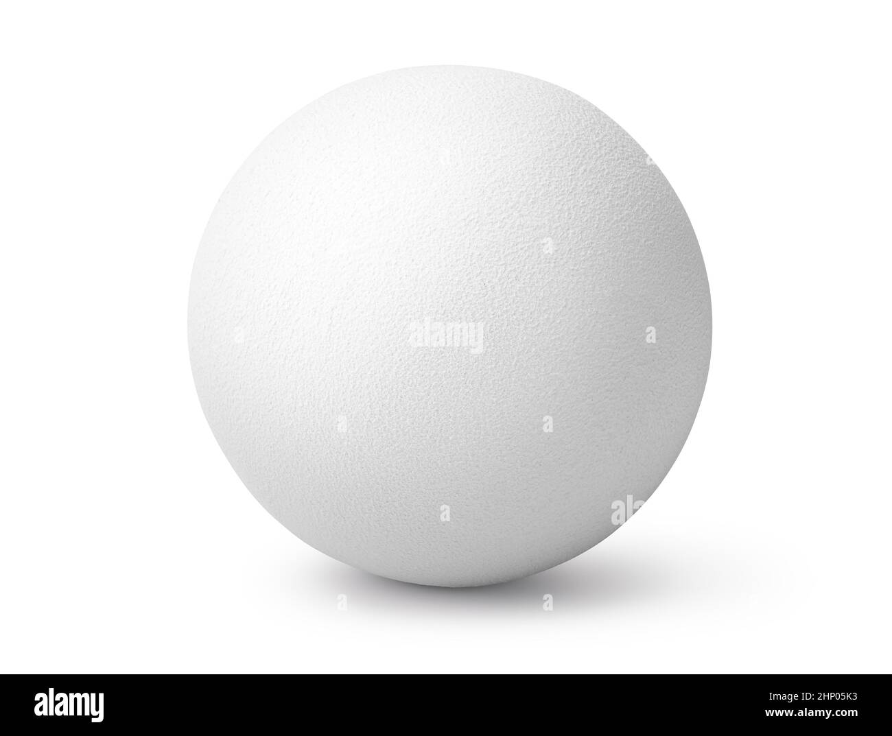 Perfect white ball isolated on white background Stock Photo - Alamy