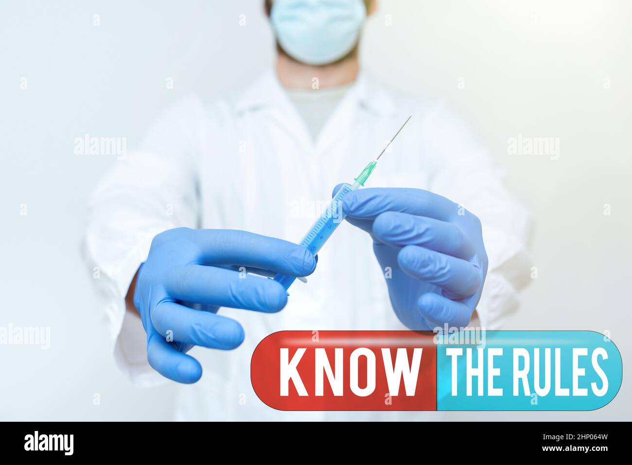 Sign displaying Know The Rules, Word Written on set explicit or ...