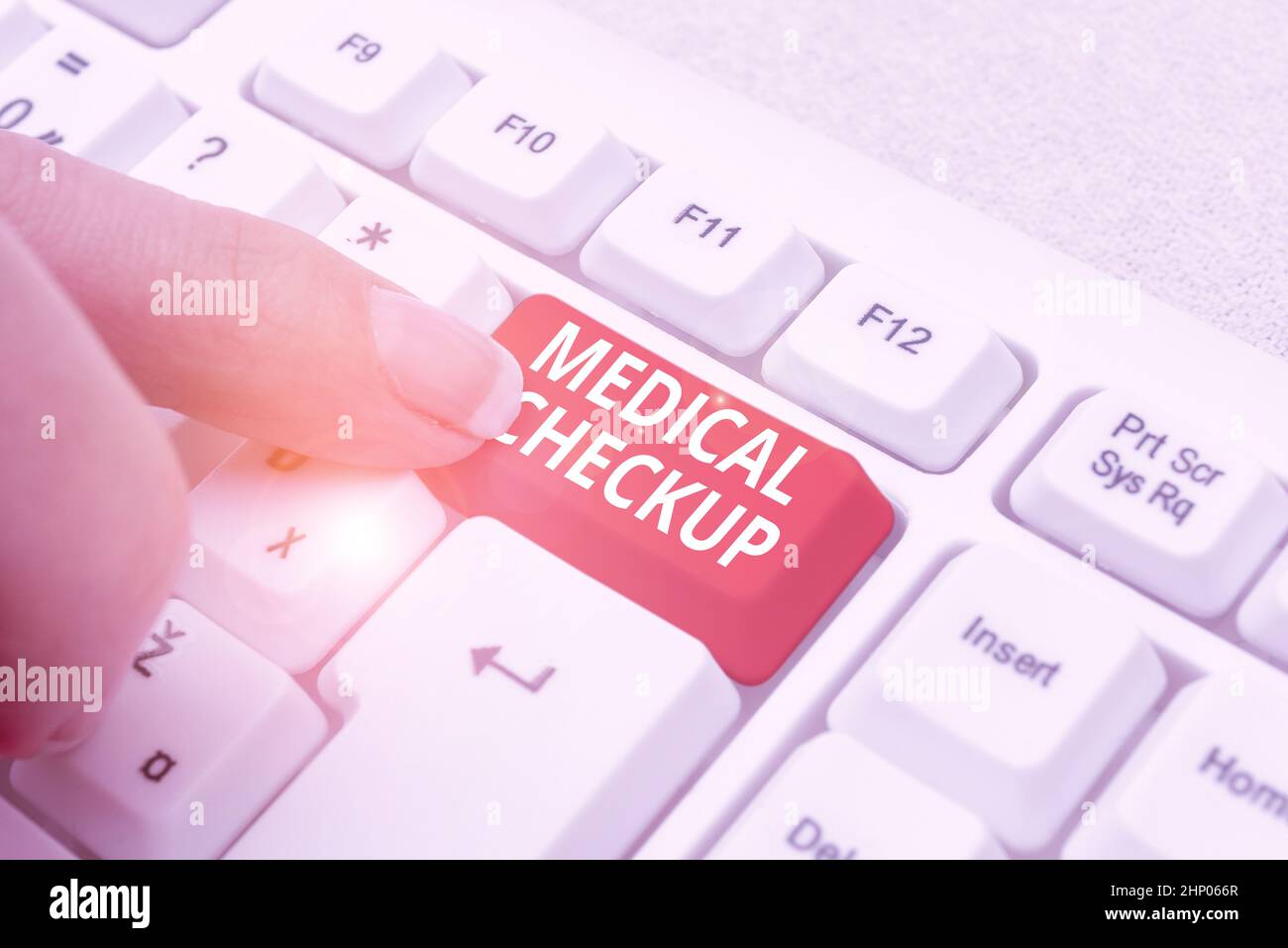 Text caption presenting Medical Checkup, Business approach thorough ...