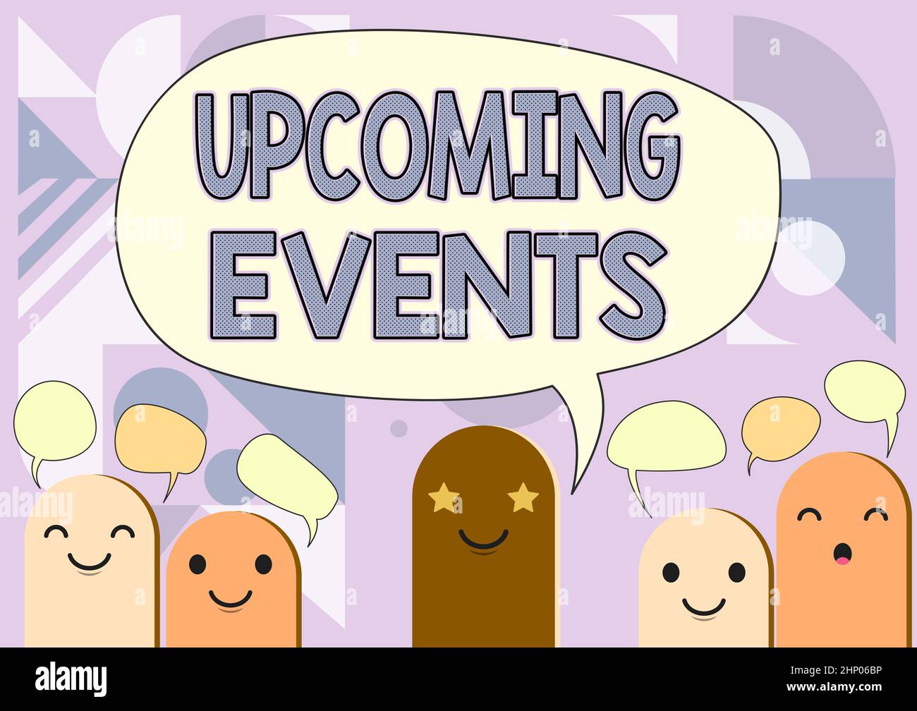 Conceptual caption Upcoming Events, Conceptual photo thing that will ...