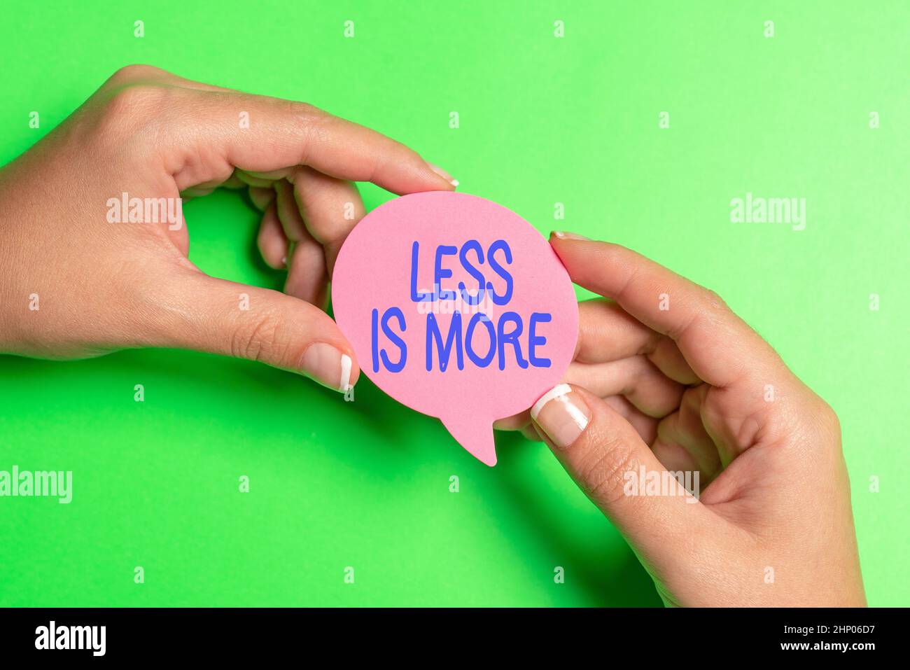 Writing displaying text Less Is More, Business showcase used to express ...