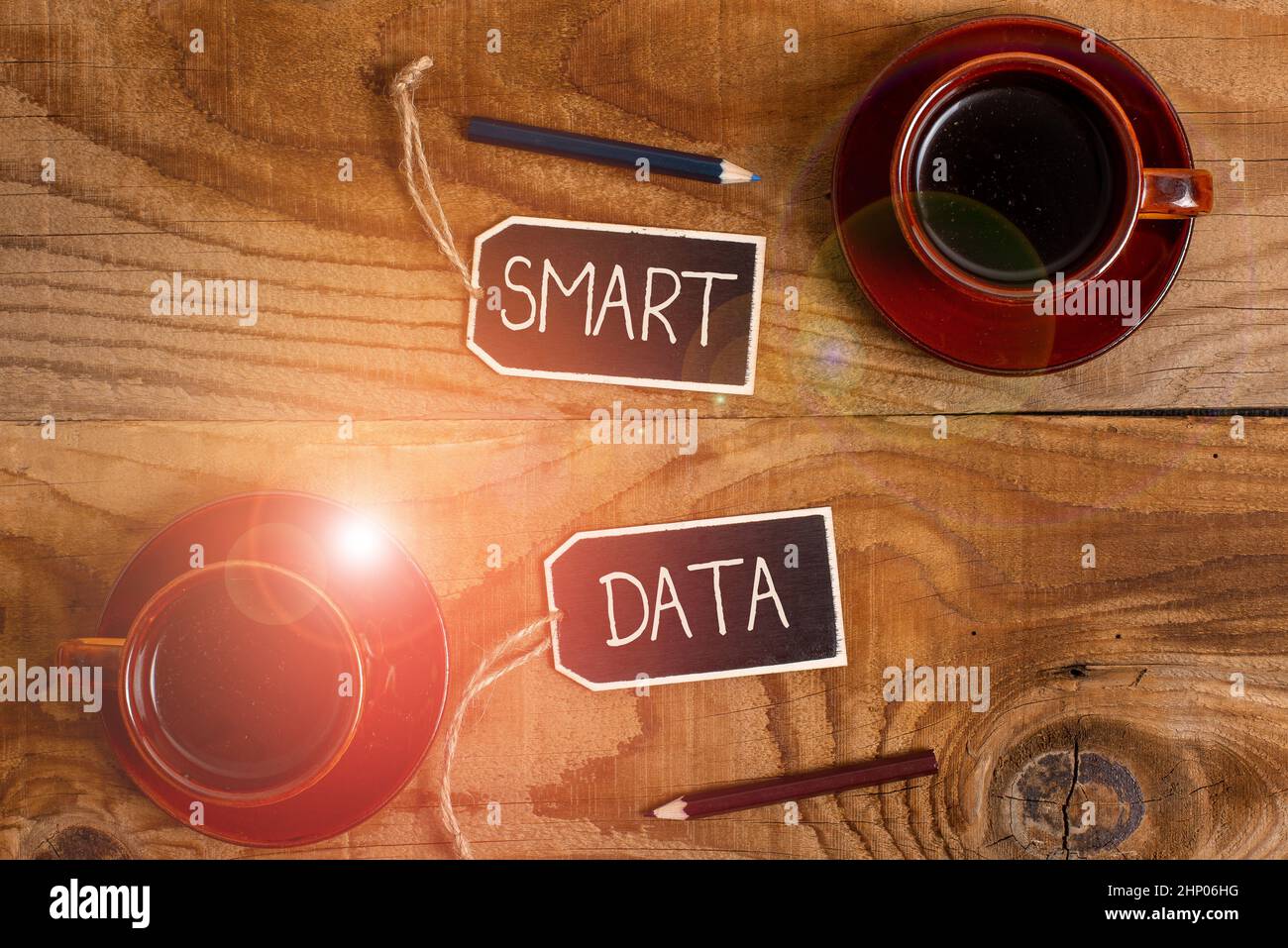 Text sign showing Smart Data, Concept meaning digital information that ...