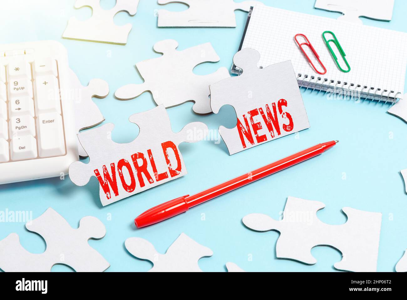 Text showing inspiration World News, Business approach global ...