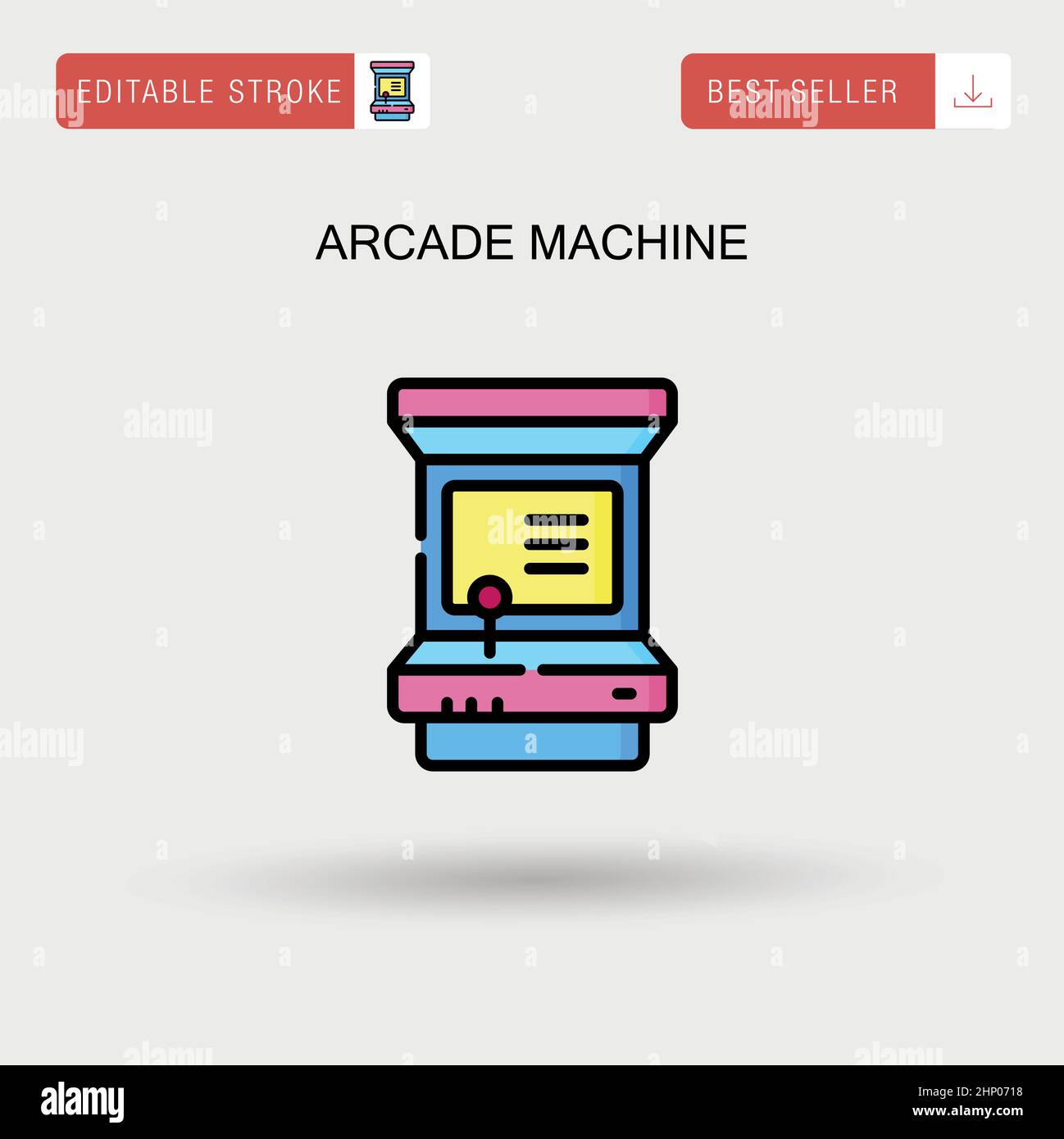 Arcade machine Simple vector icon Stock Vector Image & Art - Alamy