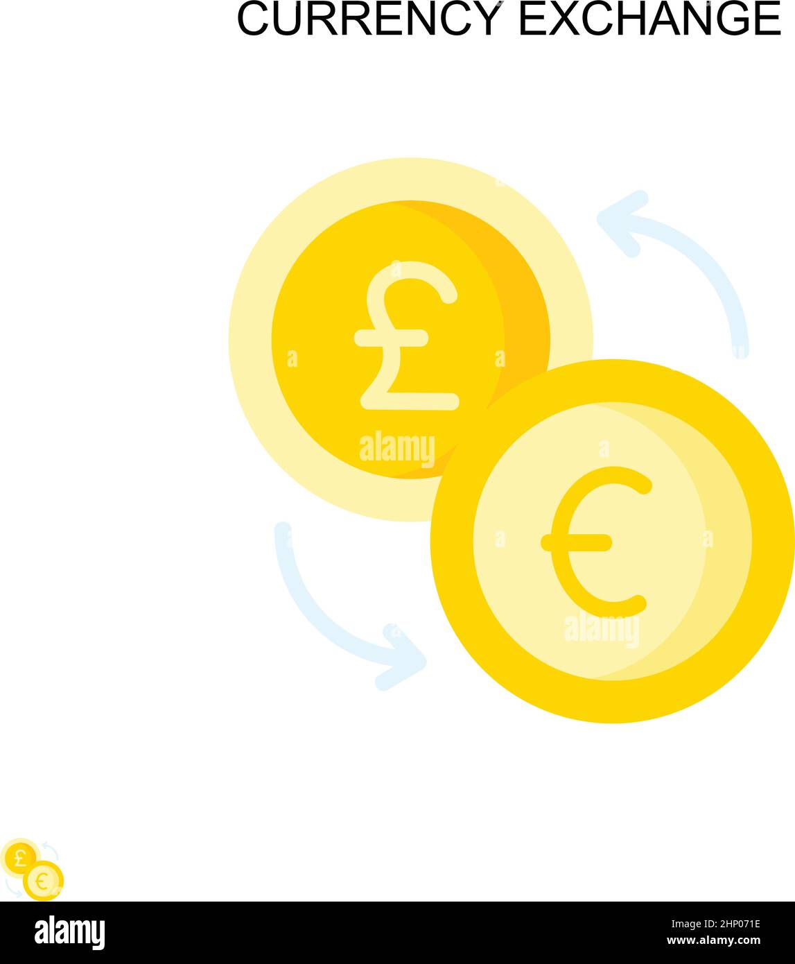 Currency exchange Simple vector icon. Illustration symbol design ...