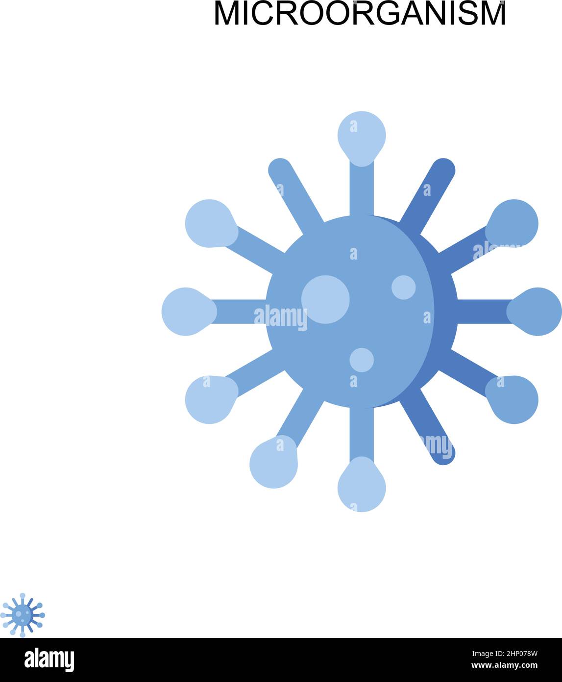 Microorganism Simple vector icon. Illustration symbol design template ...