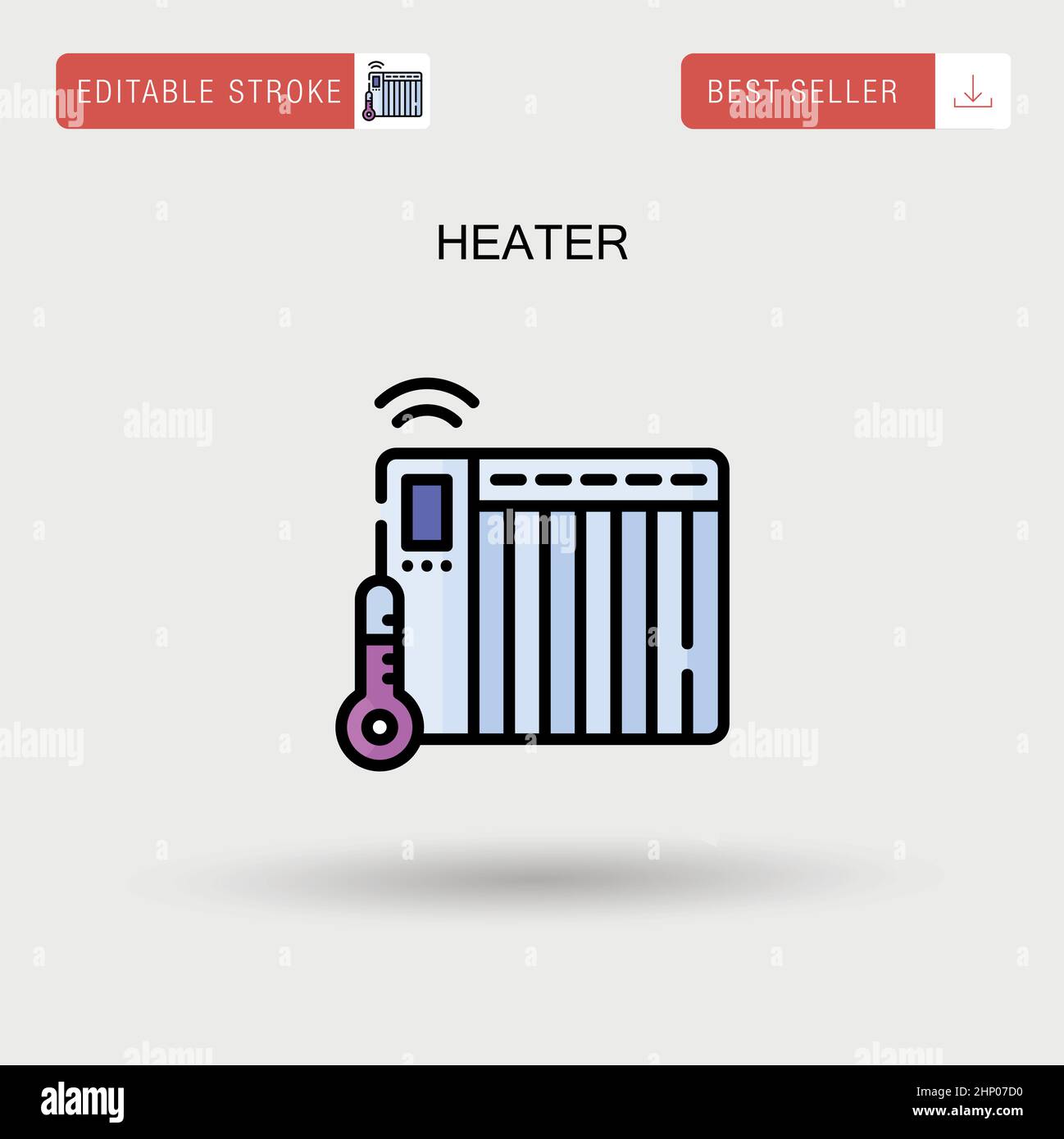 Heater Simple vector icon Stock Vector Image & Art - Alamy
